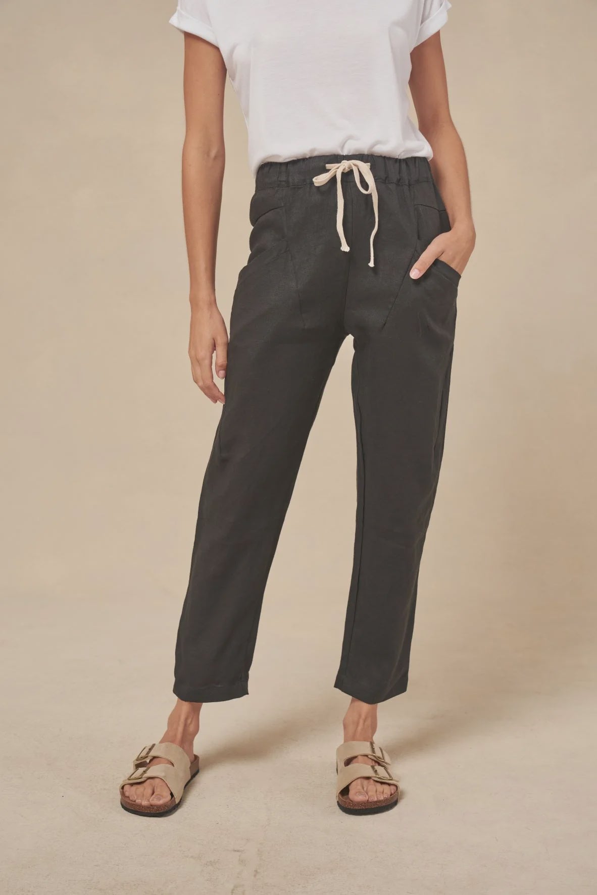 Luxe Linen Pants-Black – Guanabana